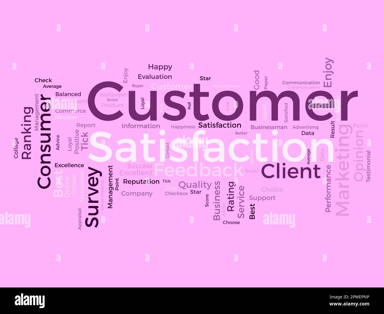 Word cloud background concept for Customer satisfaction. Client service ...