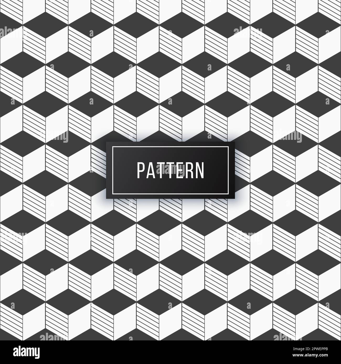 3d cube pattern hi-res stock photography and images - Alamy