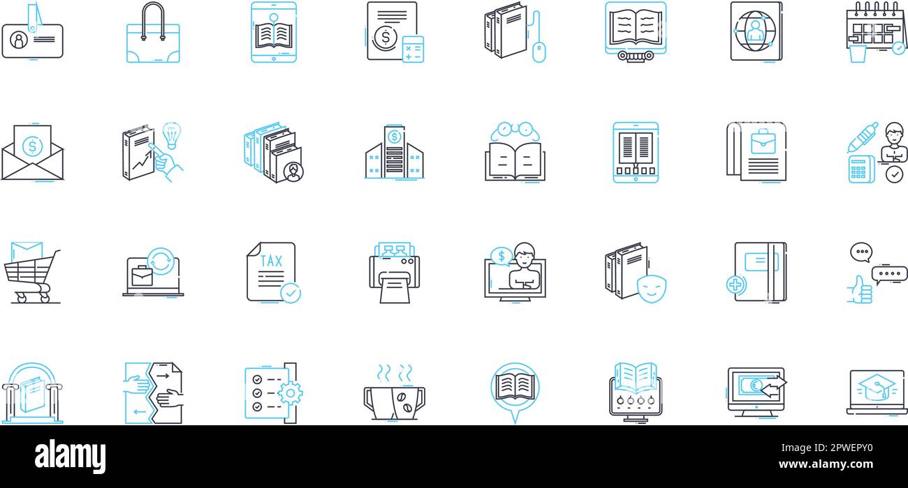 Graphic writing linear icons set. ypography, Design, Layout ...