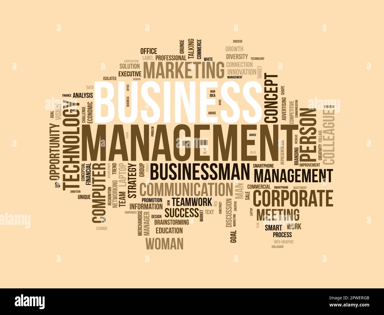 Word cloud background concept for Business Management. corporate ...