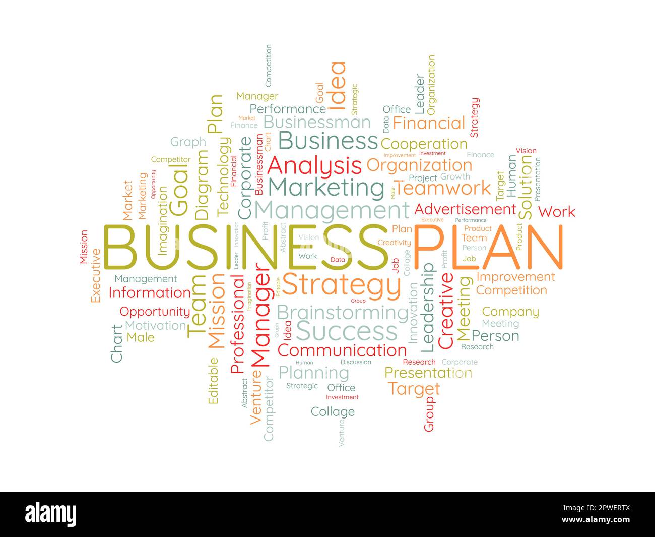 Word cloud background concept for Business plan. Marketing strategy ...