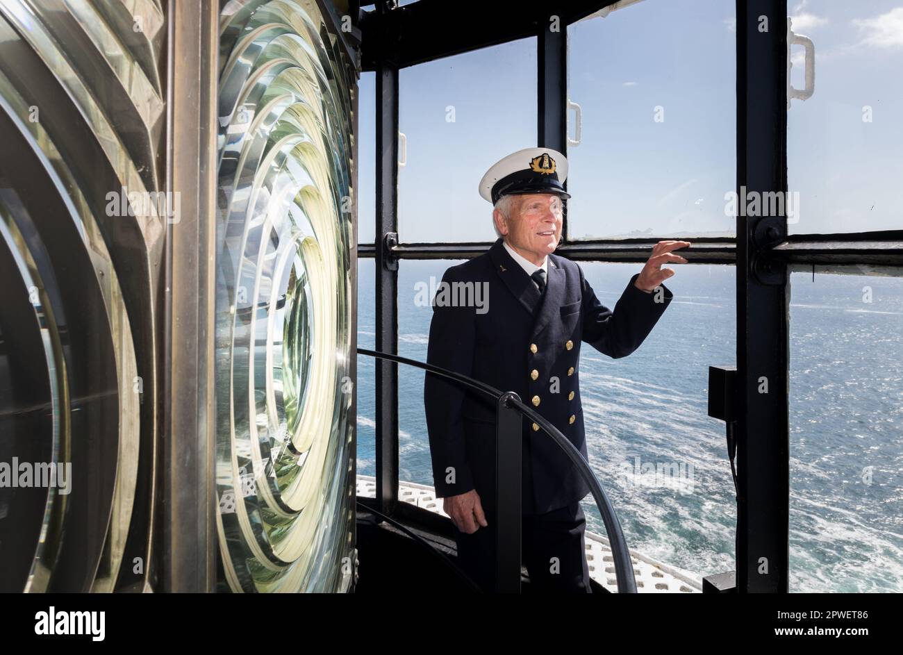 Galley Head, Cork, Ireland. 30th April, 2023. Attendant light keeper ...
