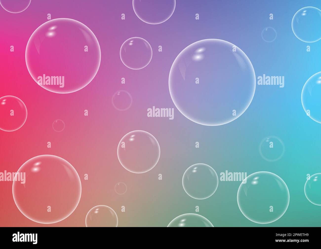 Bubbles on a pastel gradient background Stock Vector Image & Art - Alamy
