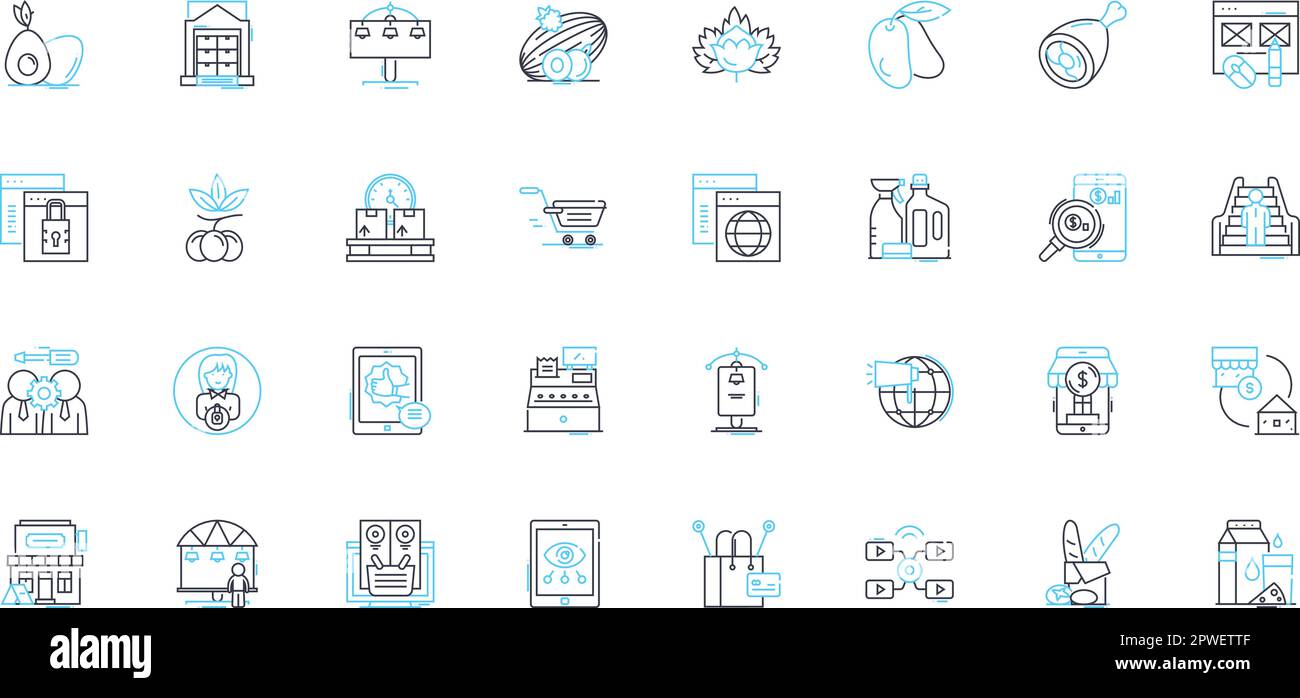 Culinary Arts linear icons set. Flavorful, Fusion, Spices, Ingredients ...