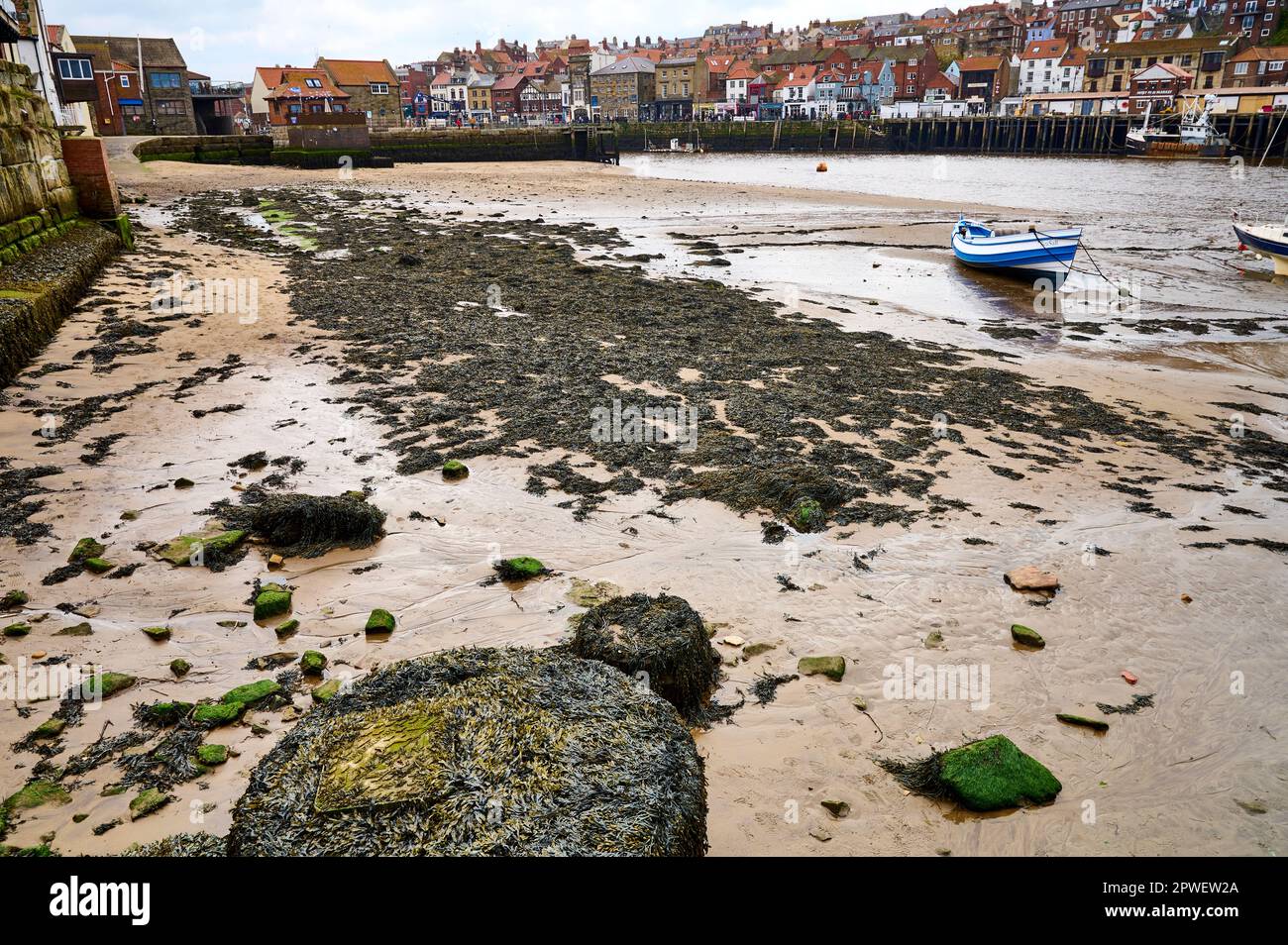 Whitby harbour and architecture Stock Photo - Alamy