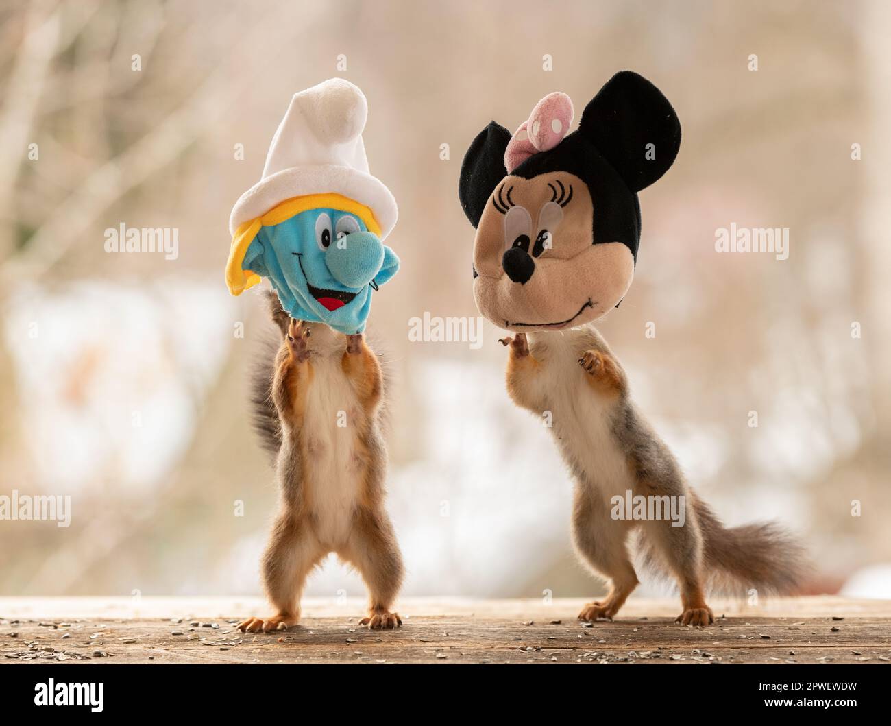 Smurfette And Vexy Hugging