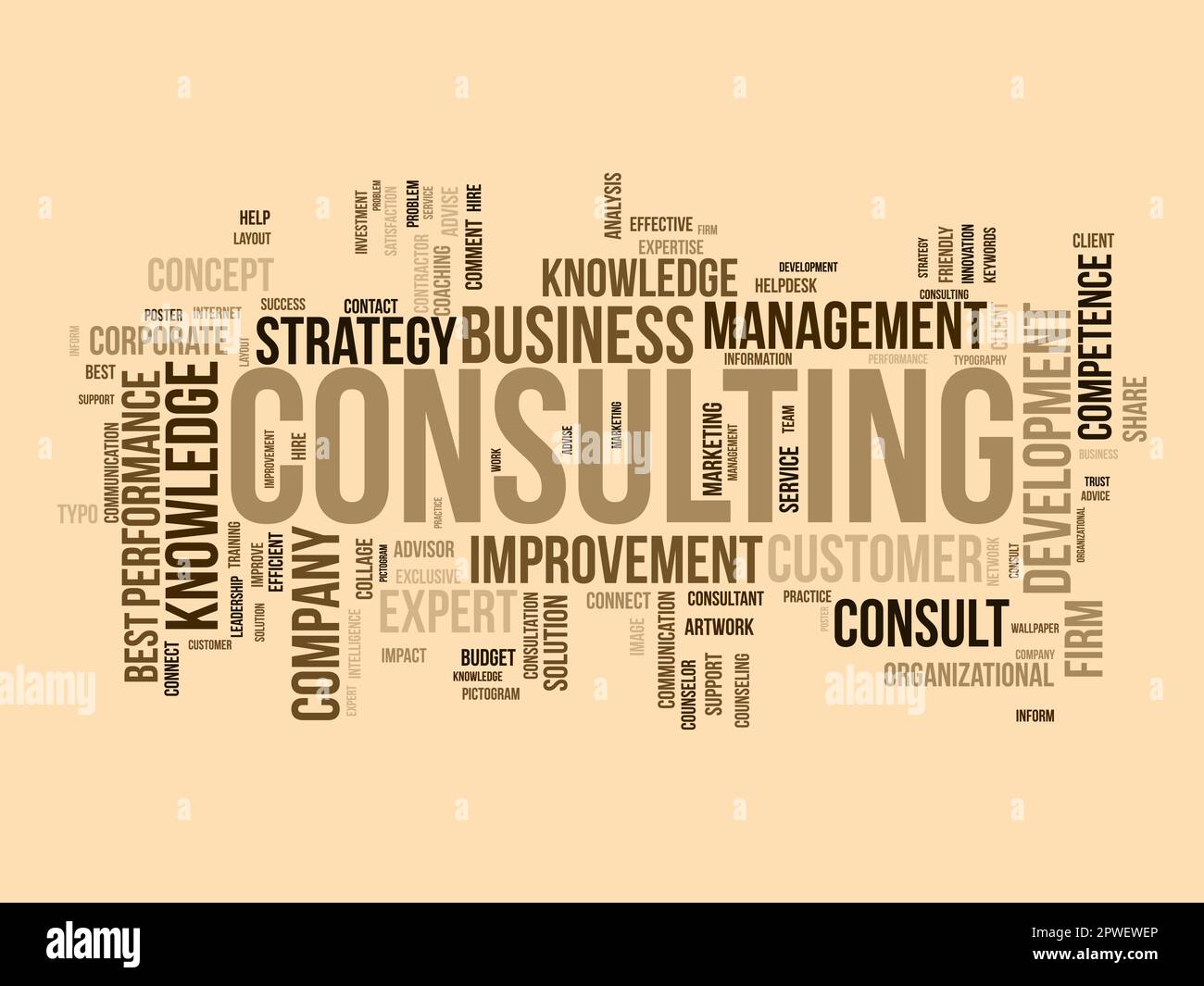 Word cloud background concept for Consulting. Business service solution ...