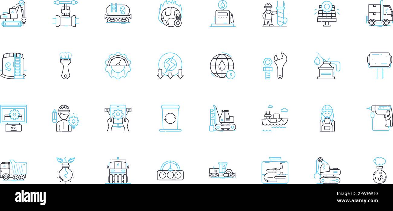 Music industry linear icons set. Recordings, Entertainment, Labels ...