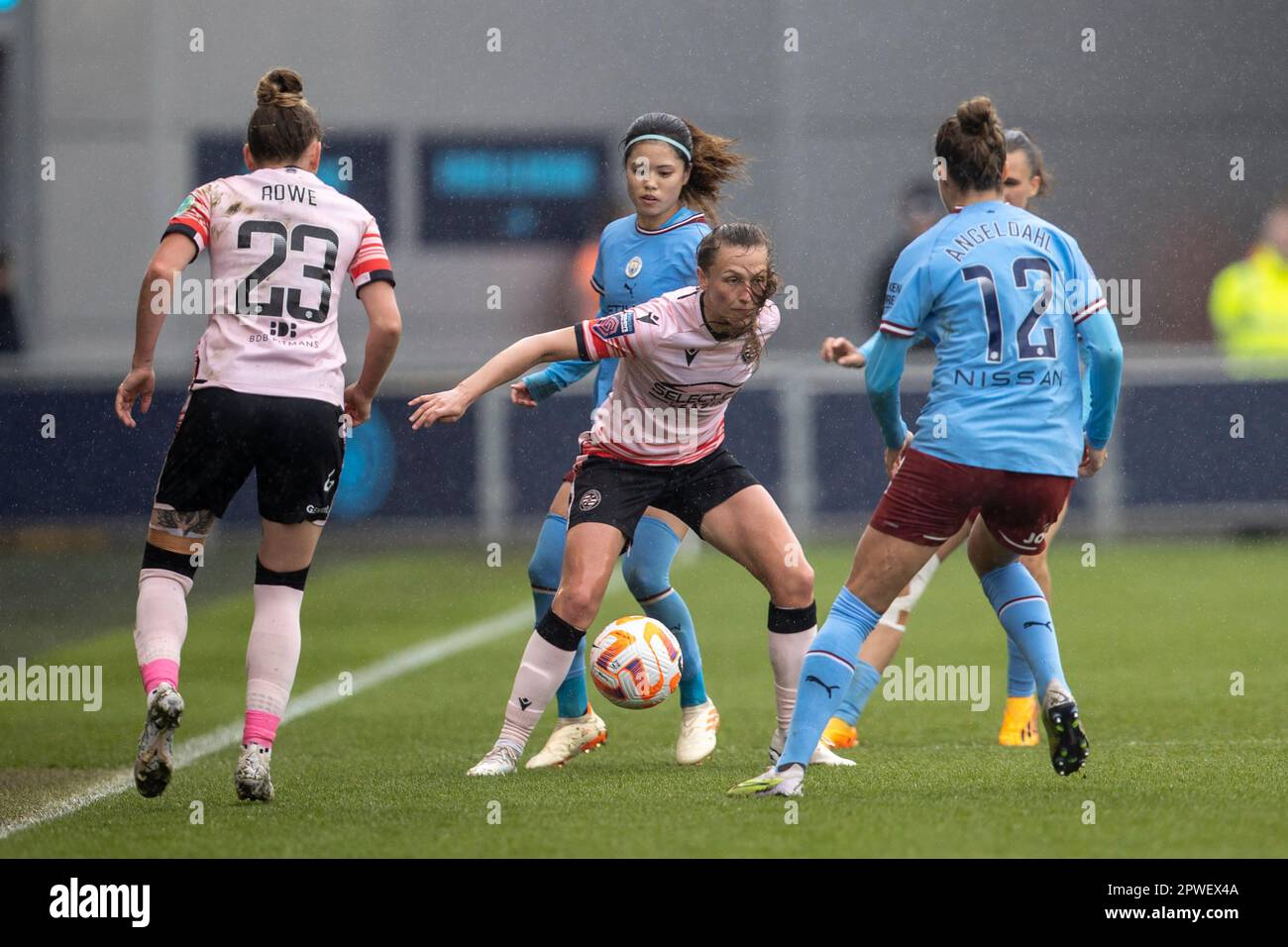 The Academy Stadium, Manchester, UK. 30th Apr, 2023. Womens Super ...