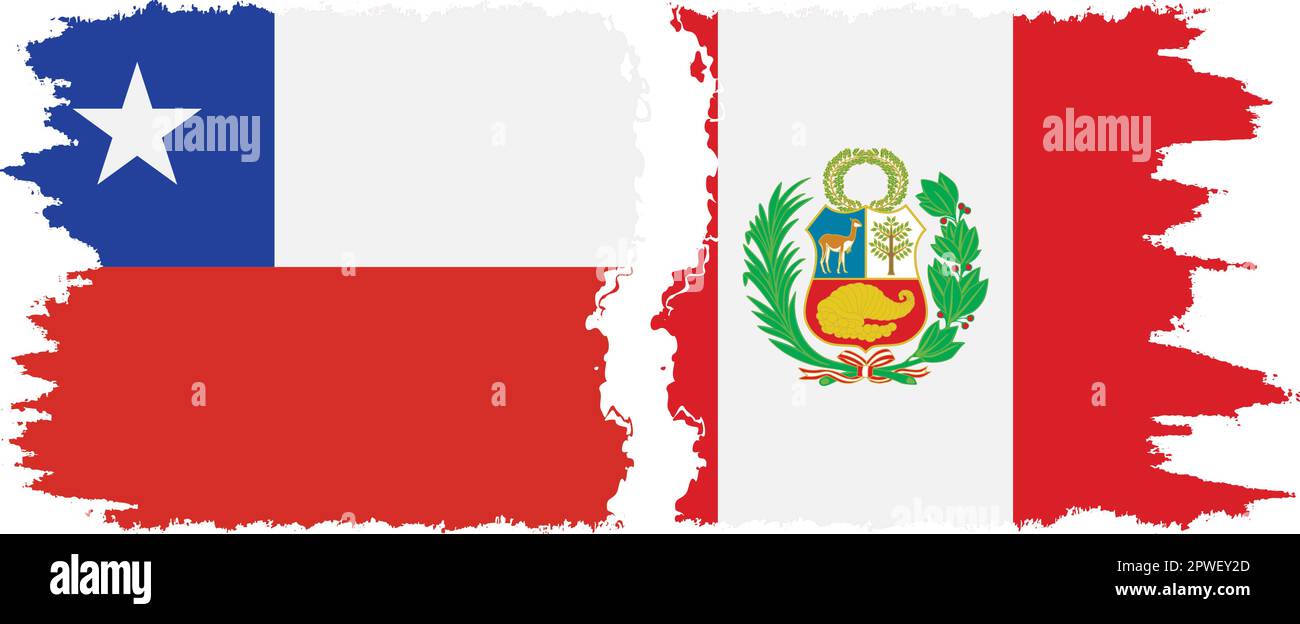 Chile peru flag Stock Vector Images - Alamy