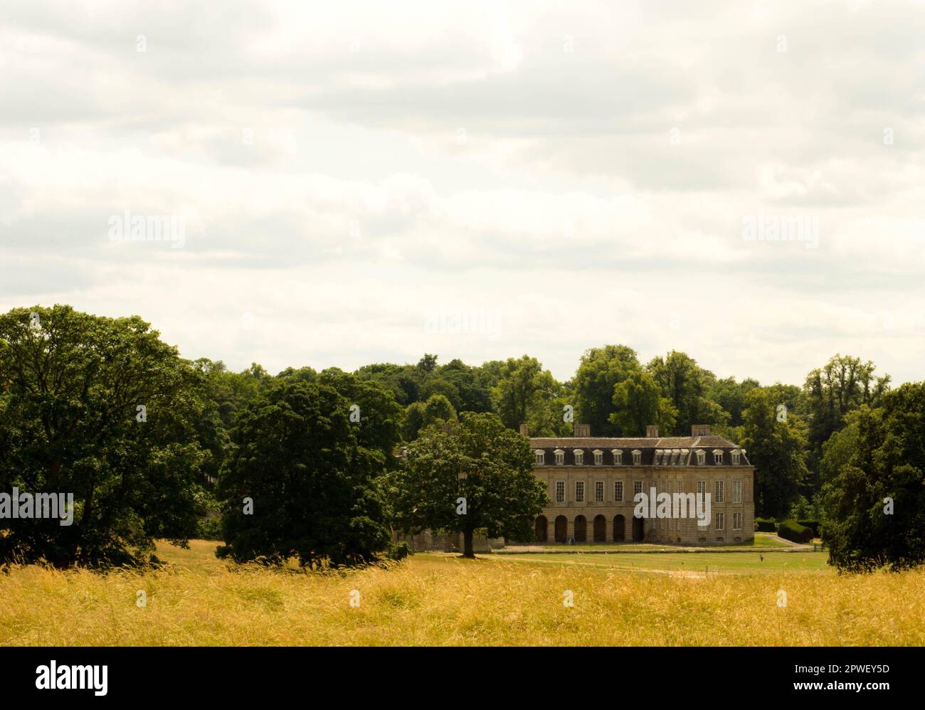 Summer view of Boughton House near Corby in Northamptonshire, England ...