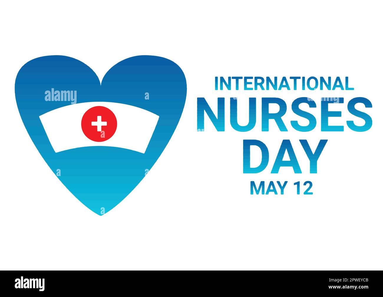 International Nurses Day. May 12. Holiday concept. Template for background, banner, card, poster ...