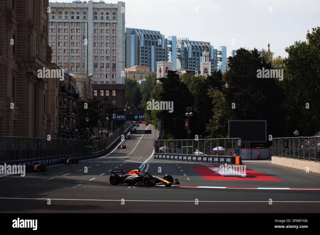 Baku, Azerbaijan. 30th Apr, 2023. Max Verstappen (NLD) Red Bull Racing RB19. 30.04.2023. Formula ...