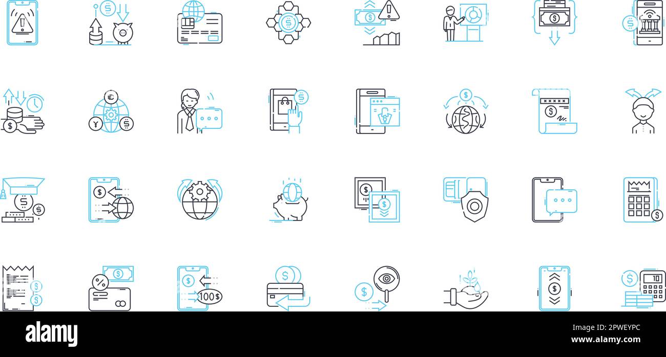 Automated agreements linear icons set. Efficient, Rapid, Streamlined ... Automated agreements linear icons set. Efficient, Rapid, Streamlined ...
