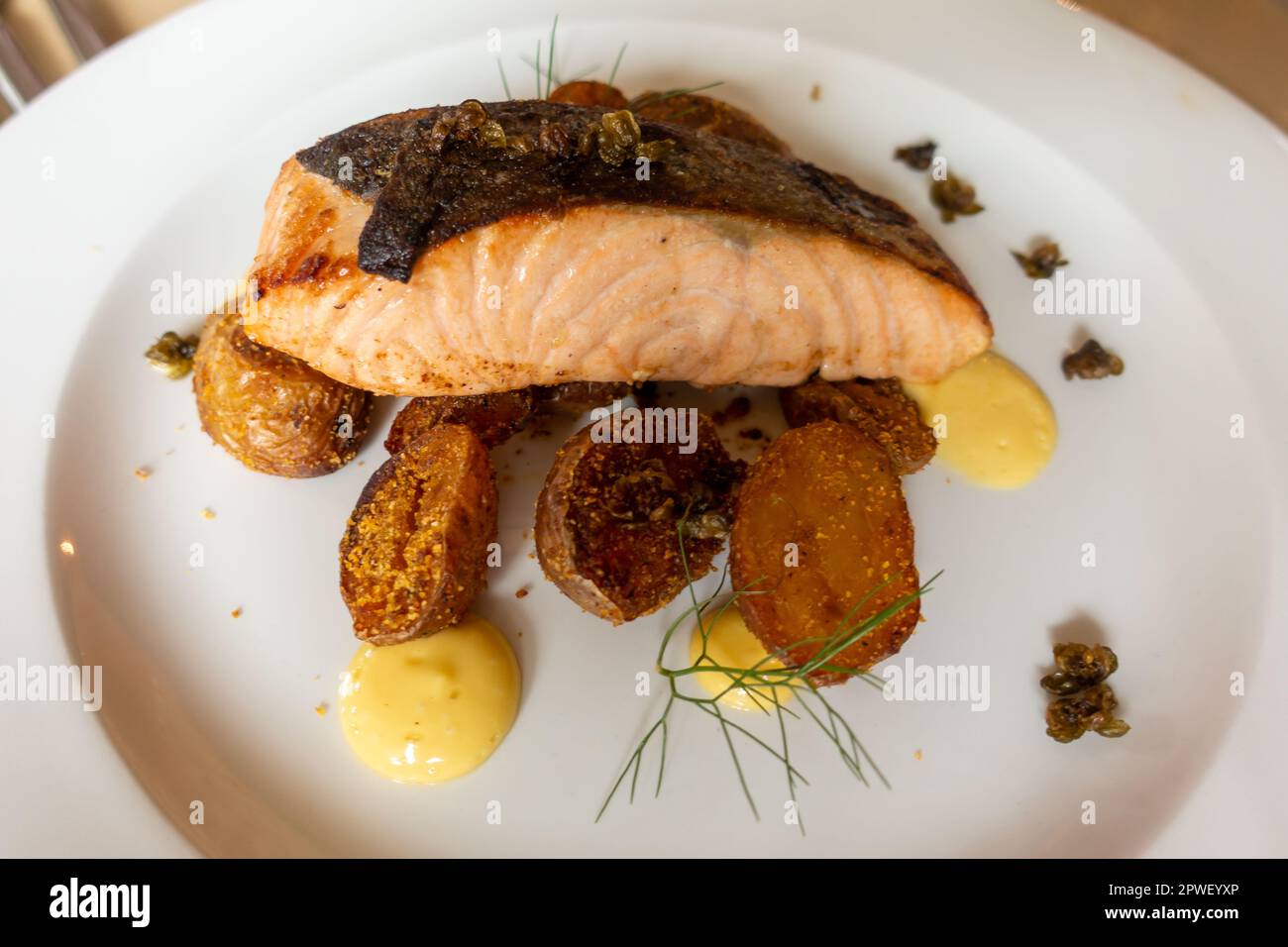 Salmon is a Traditional Irish Dish Stock Photo - Alamy