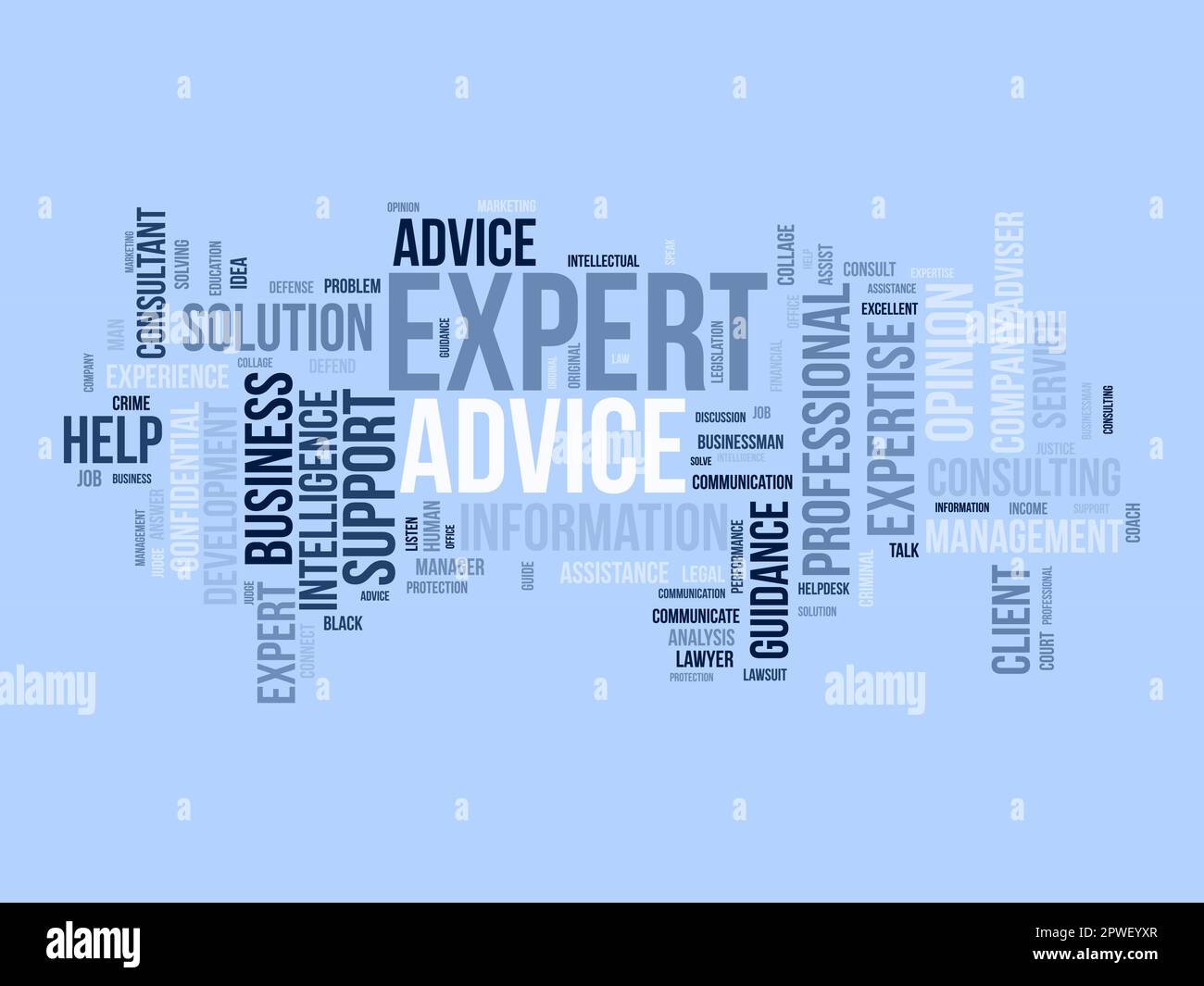 Word cloud background concept for Expert advice. Service support help ...