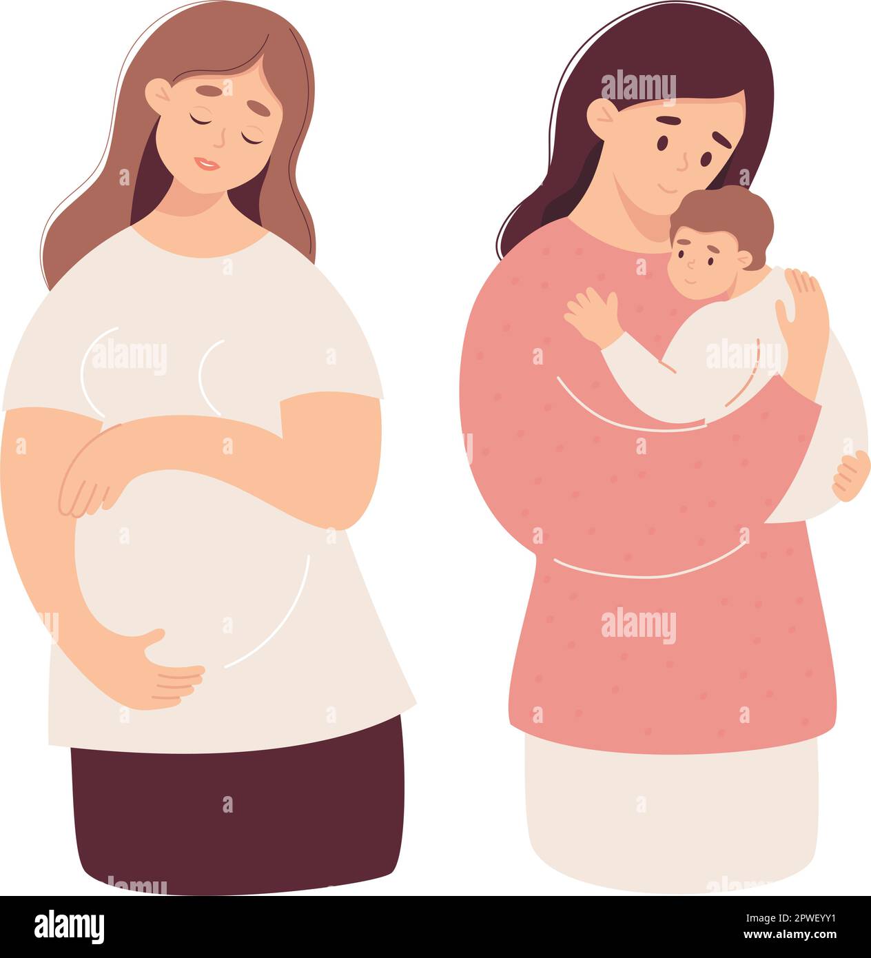 Pregnant Mom Cartoon