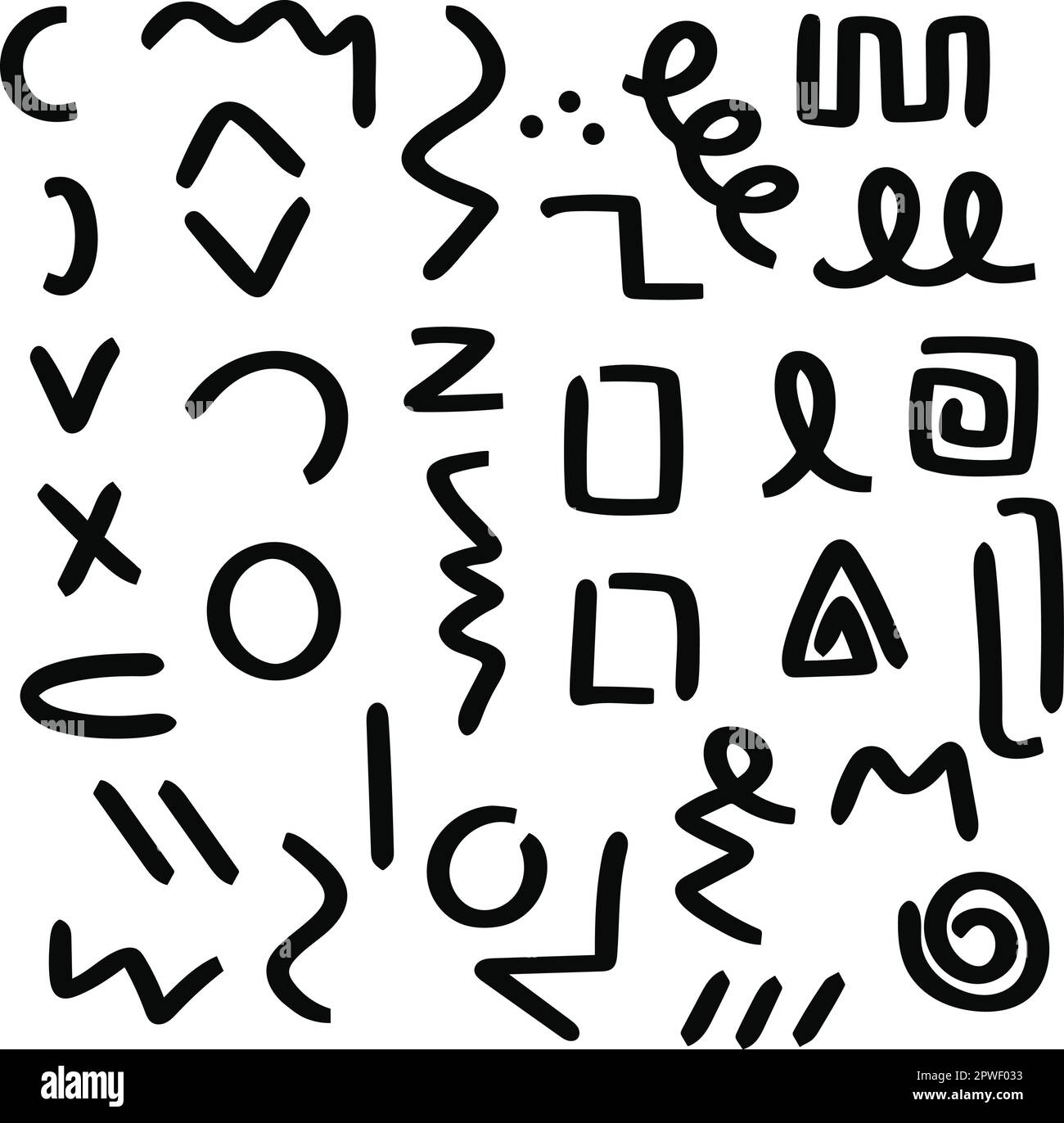 Squiggle Black and White Stock Photos & Images - Alamy