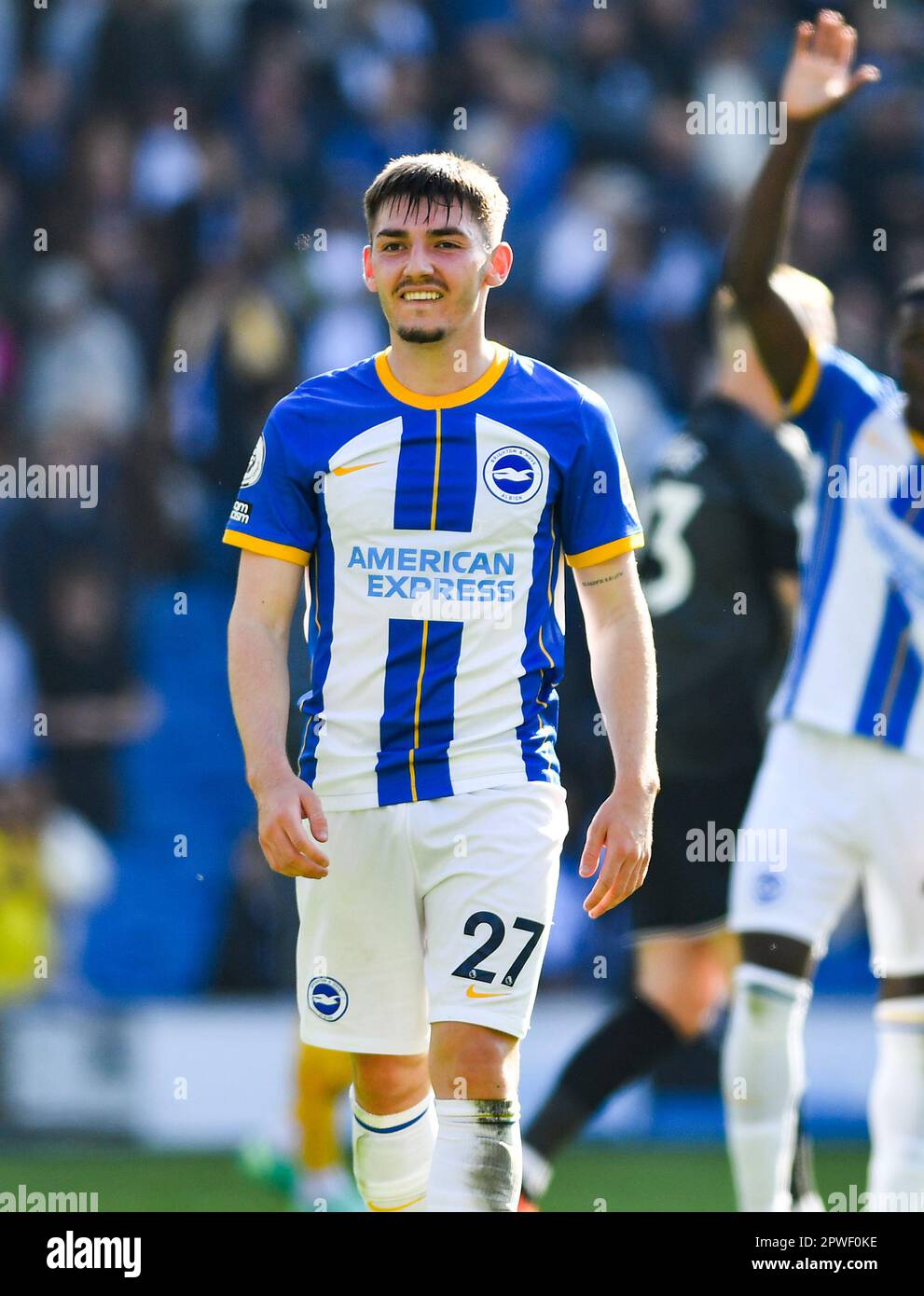 Billy Gilmour of Brighton during the Premier League match between ...
