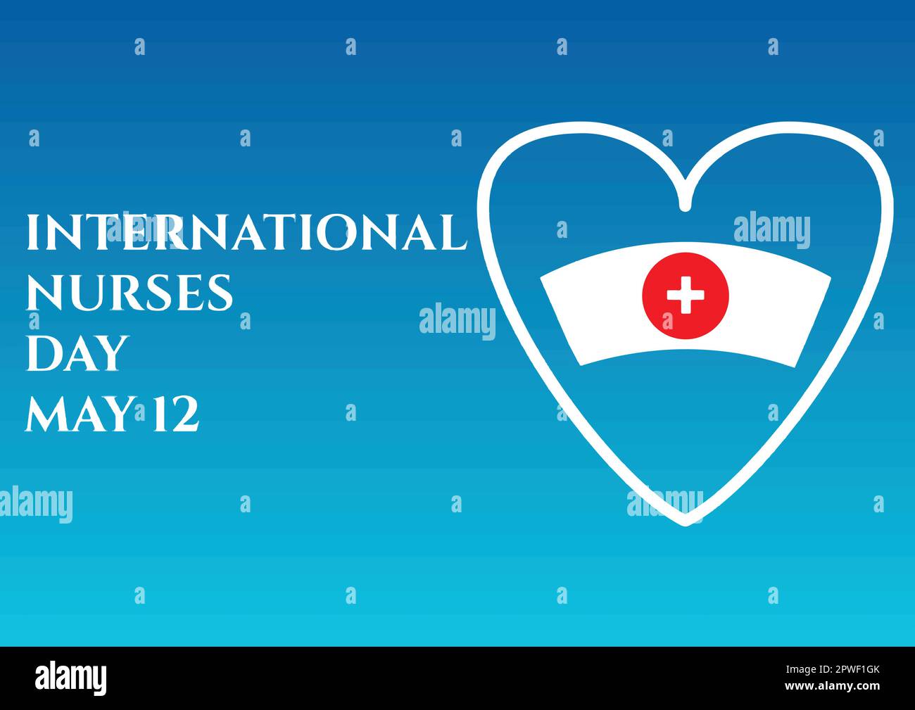 International Nurses Day. May 12. Holiday concept. Template for background, banner, card, poster ...