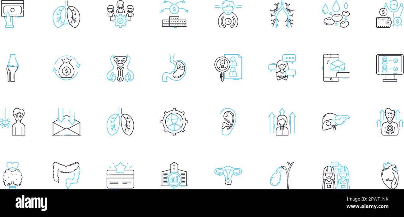 Civil liberties linear icons set. Freedom, Equality, Rights, Privacy ...