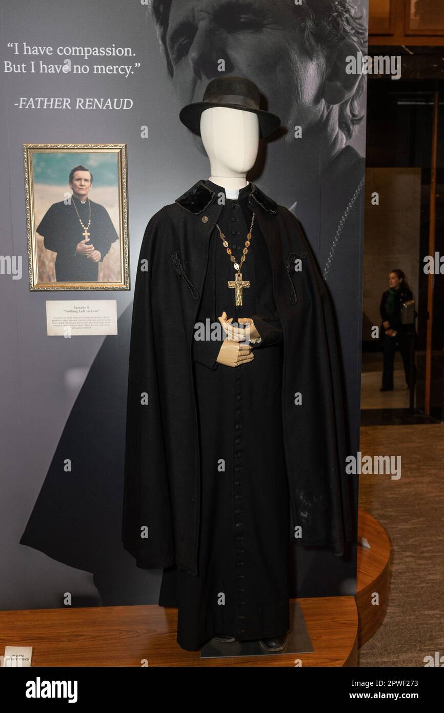 New York, USA. 29th Apr, 2023. Costume for character Father Renaud on ...