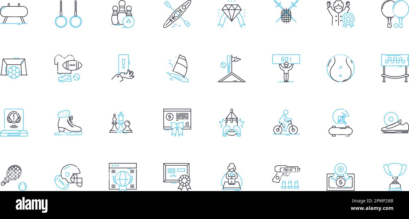 Direction Linear Icons Set Navigation Orientation Route Bearings