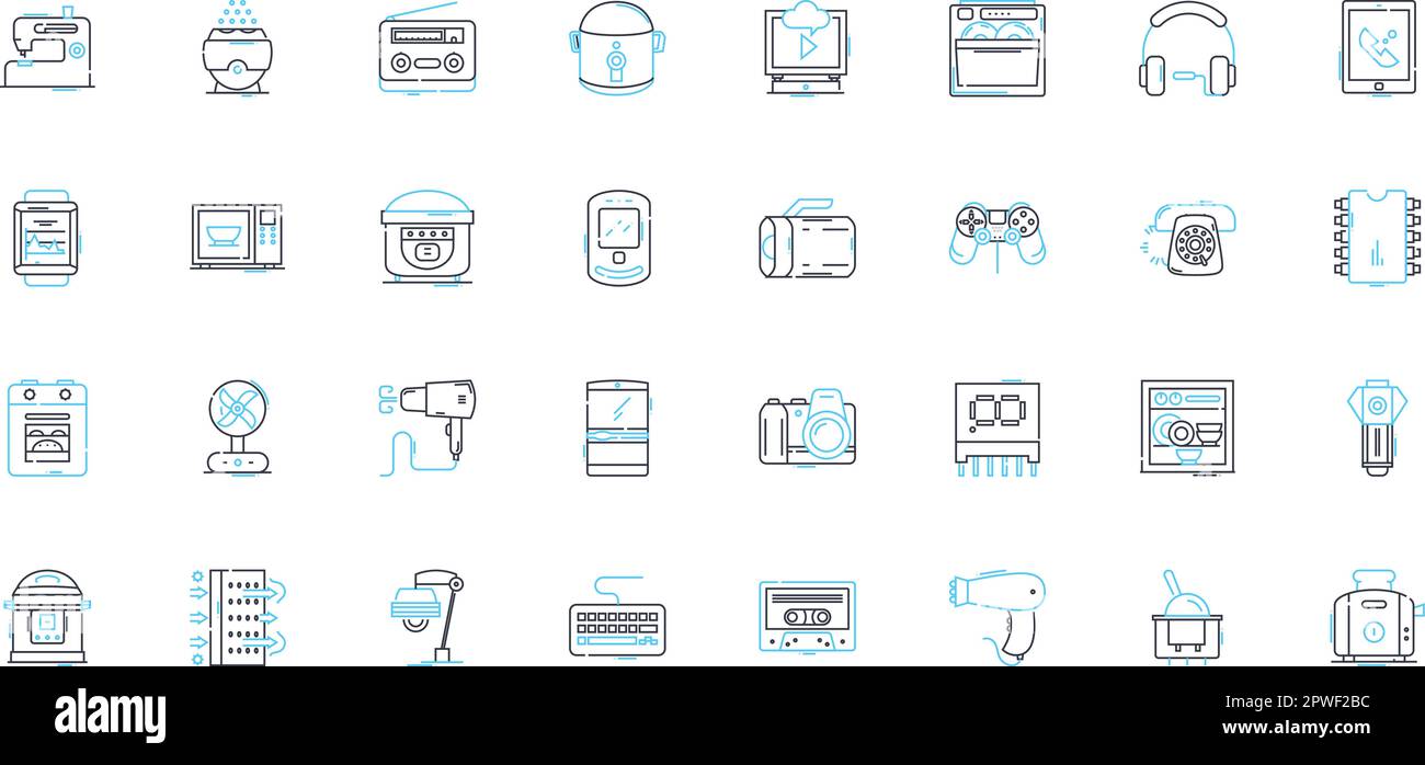 Health food stores linear icons set. Organic, Nutritious, Clean, Fresh ...