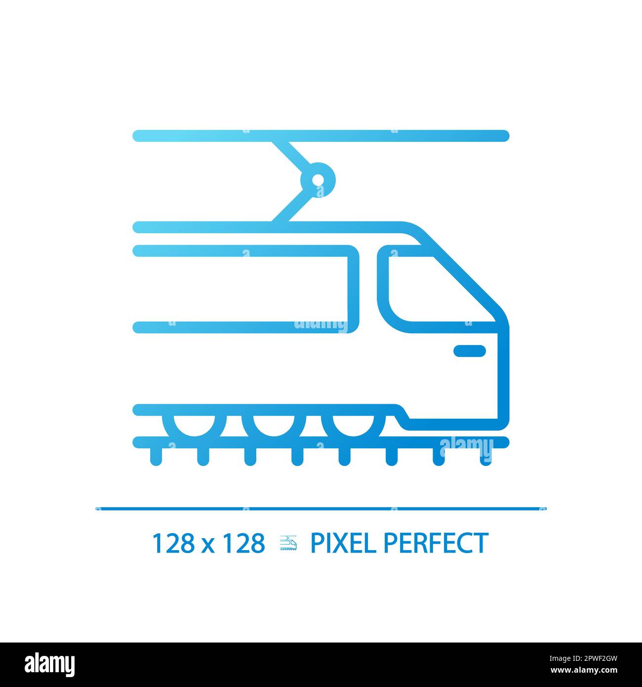 Tram pixel perfect gradient linear vector icon Stock Vector Image & Art - Alamy