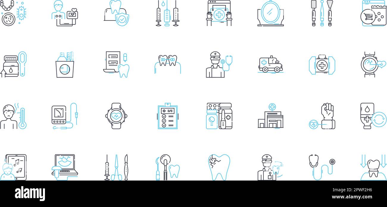 Customized healthcare linear icons set. Personalized, Tailored, Unique ...