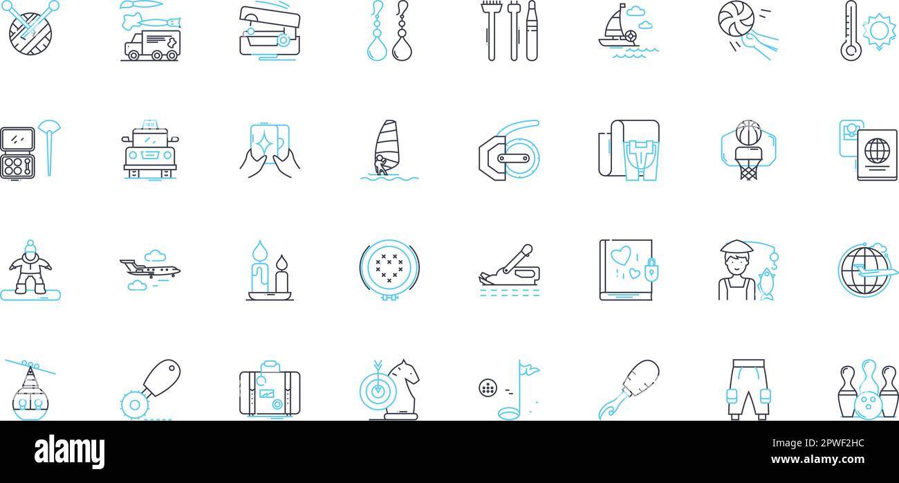 Social distancing linear icons set. Isolation, Precaution, Limited ...