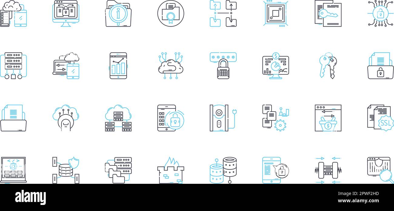 Marketing accounting linear icons set. Analytics, Budgeting, Reporting ...