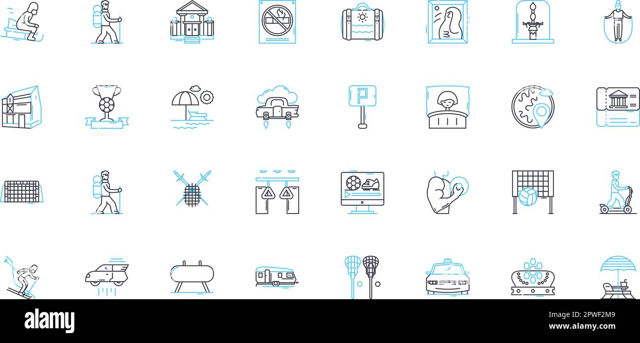 Diet lifestyle linear icons set. Clean, Balanced, Organic, Intermittent ...