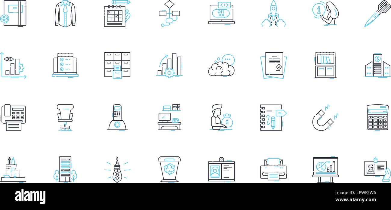 Creative agency linear icons set. Inspiration, Imagination, Innovation ...