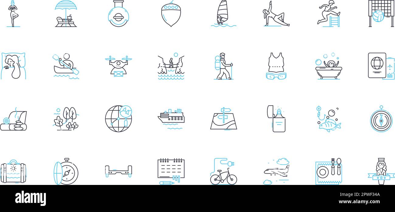 Entertainment sector linear icons set. Music, Movies, Television ...