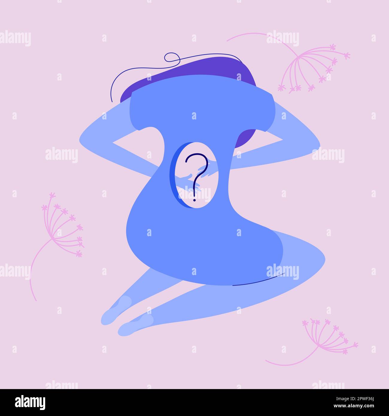 The concept, woman baby loss because infertile. She has miscarriage ...