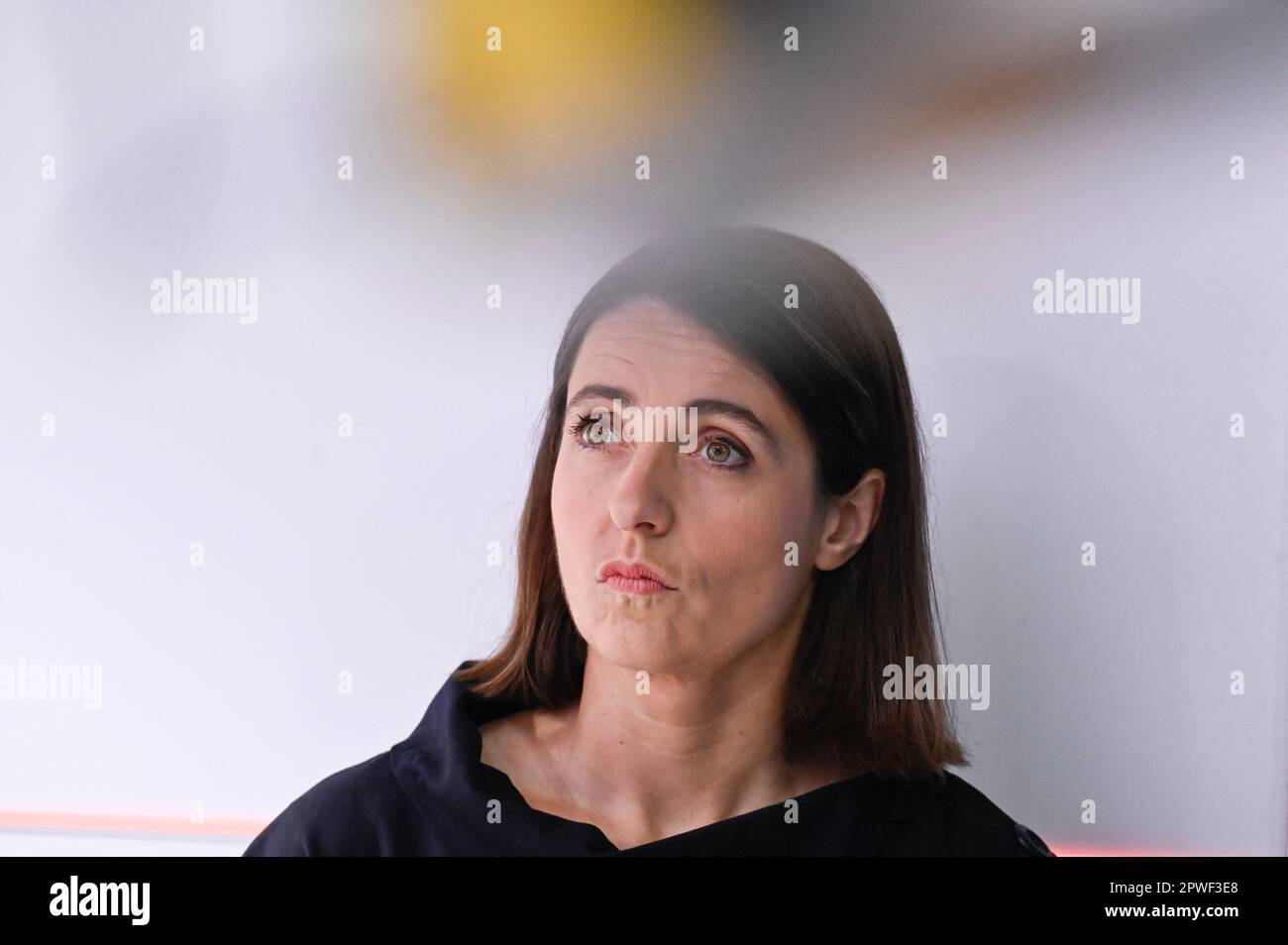 Paris, France. 30th Apr, 2023. Sophie Binet, the new national secretary ...
