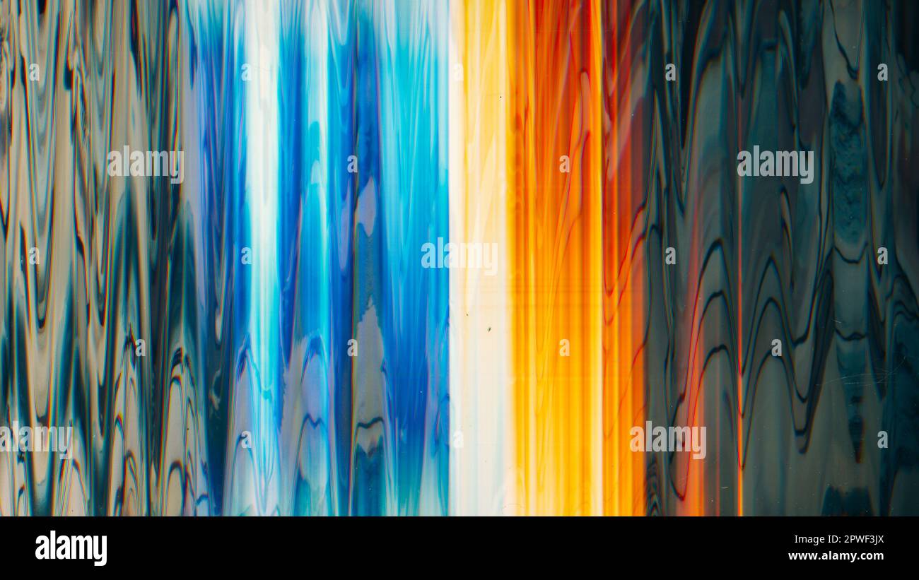 glowing glitch noise color distortion artifacts Stock Photo - Alamy