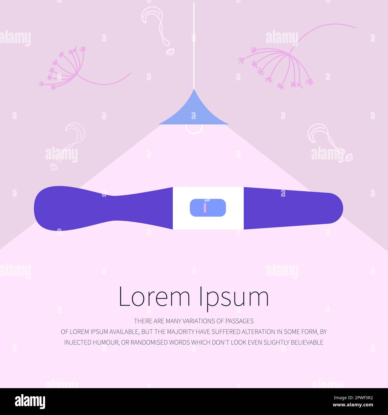 The negative pregnancy test. The woman want baby. She has not pregnancy ...