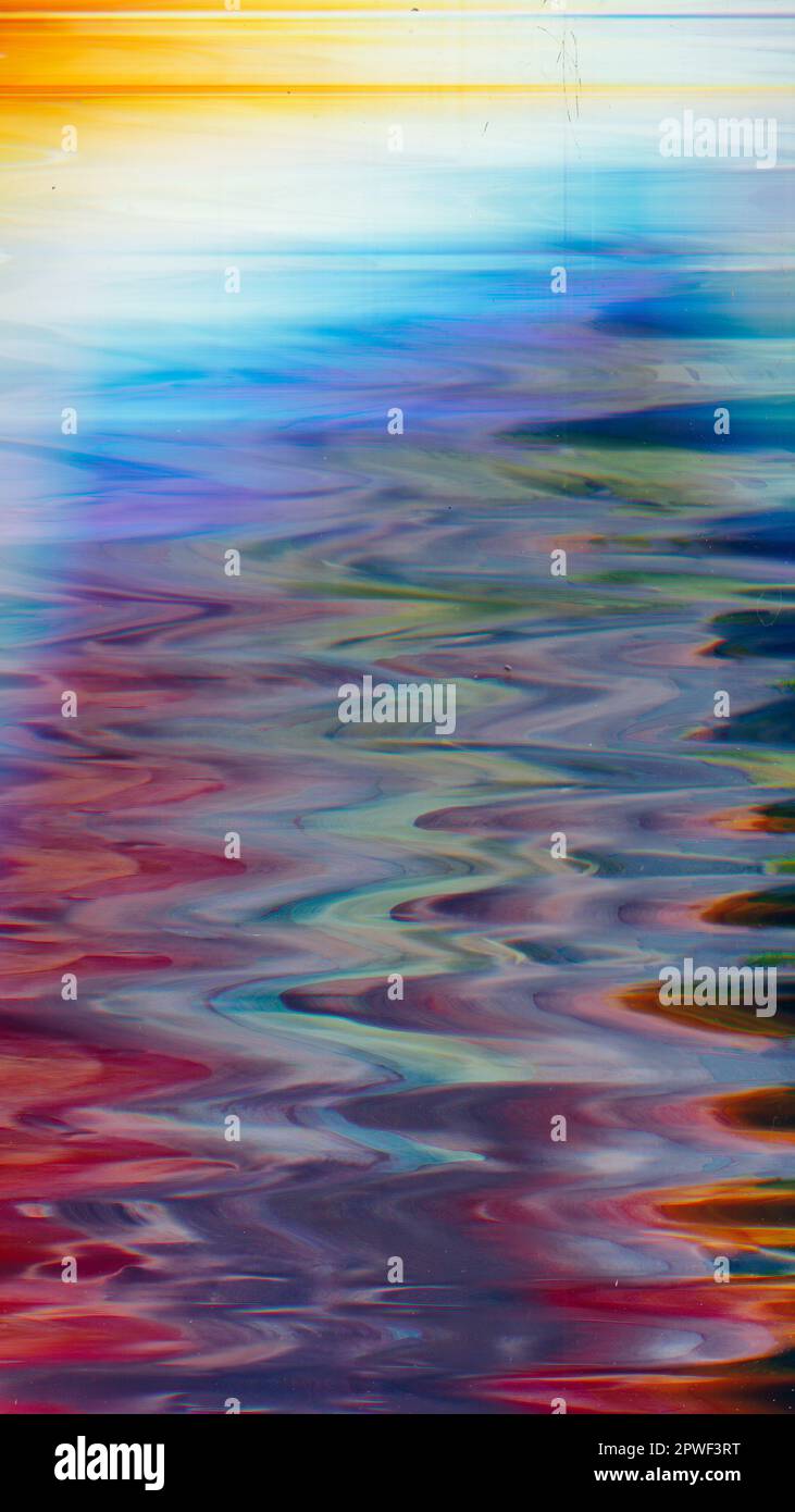 glowing glitch noise color distortion artifacts Stock Photo - Alamy