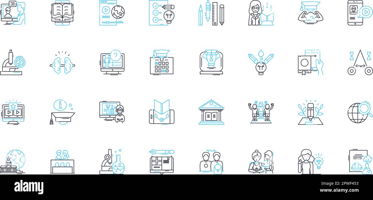 Intelligent academy linear icons set. Education, Learning, Intelligence ... Intelligent academy linear icons set. Education, Learning, Intelligence ...