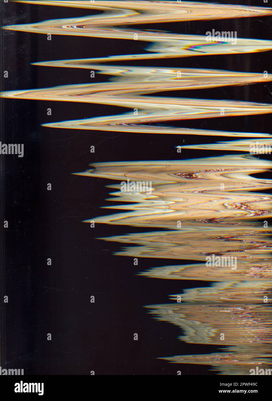 Glitch texture. Distortion overlay. Old film effect. Orange color ...