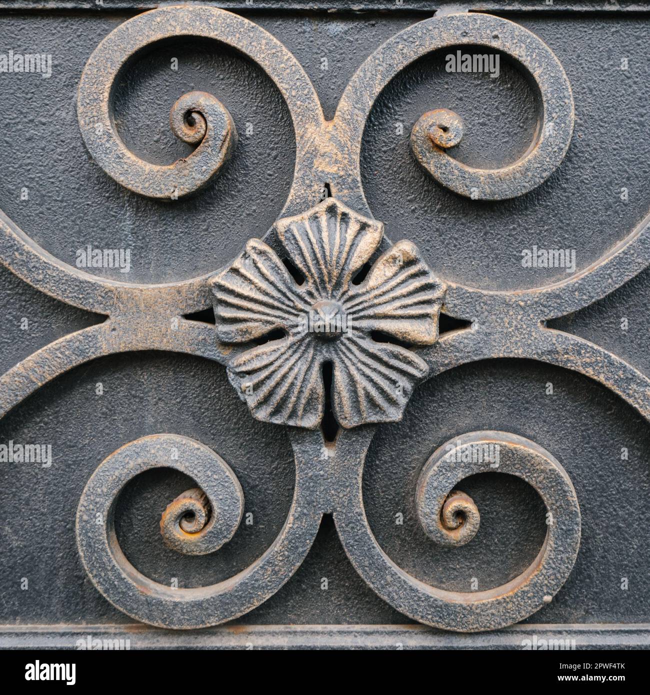 Forged metal flower hi-res stock photography and images - Alamy