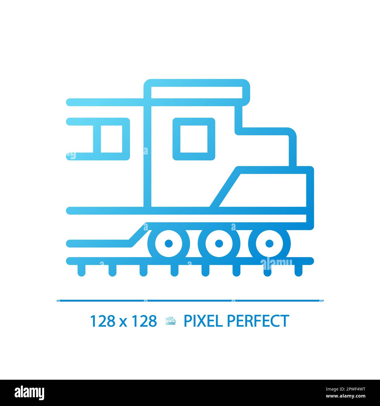 Locomotive pixel perfect gradient linear vector icon Stock Vector Image & Art - Alamy