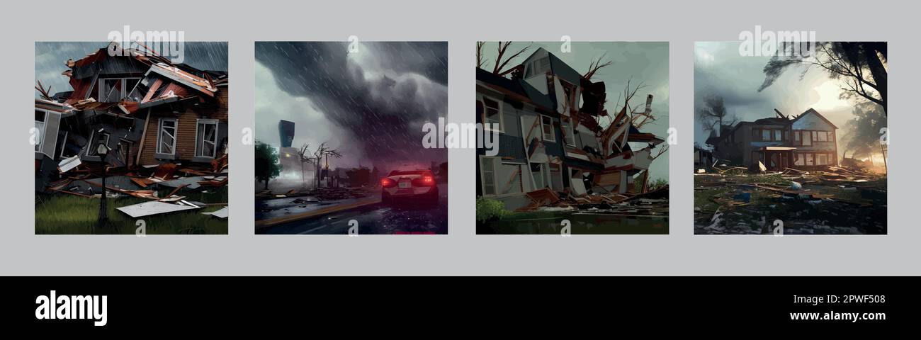 Yard damage Stock Vector Images - Alamy