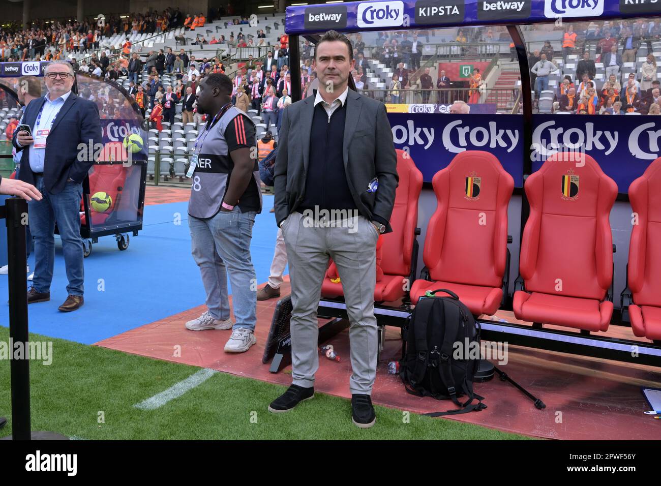 BRUSSELS - Marc Overmars after the Belgian Croky Cup final between KV ...