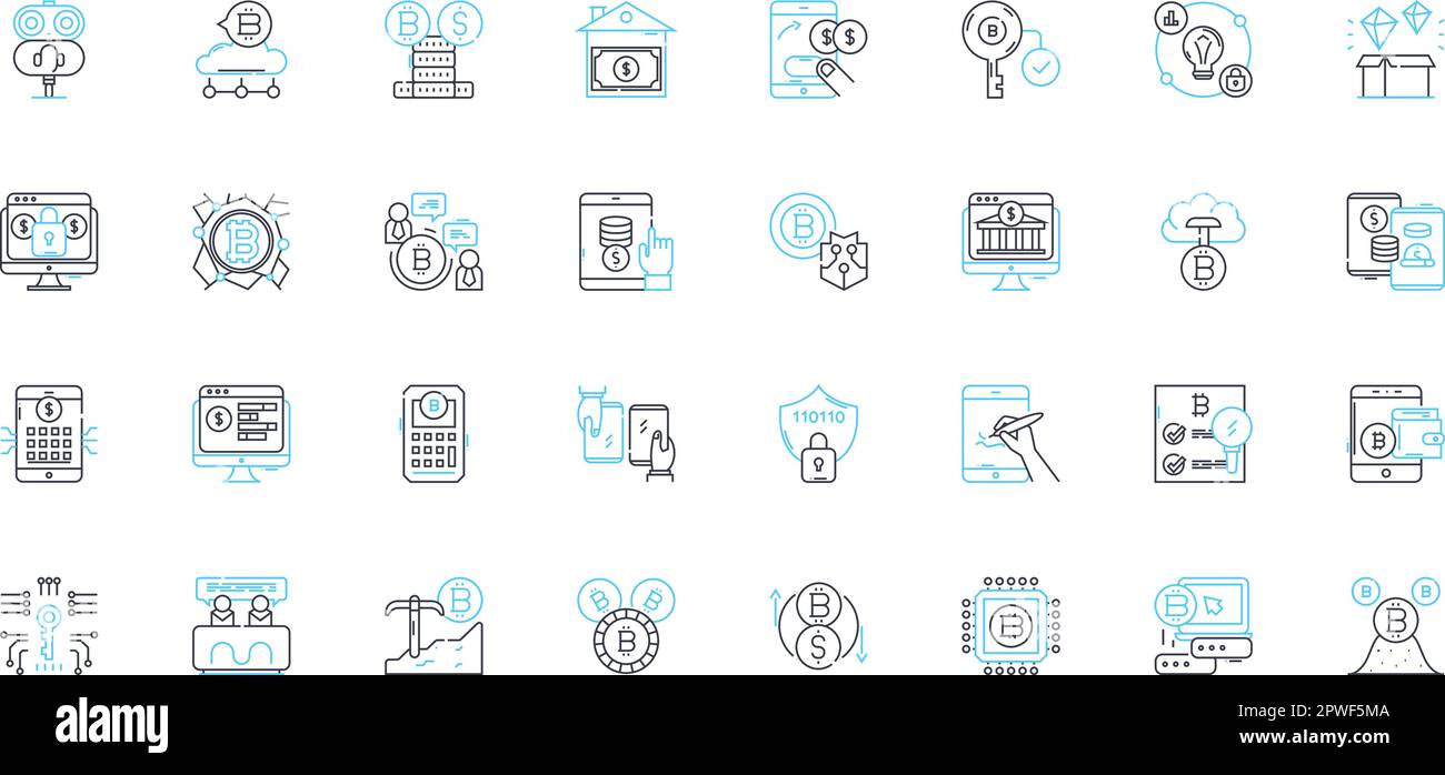 Investment Strategies Linear Icons Set Diversification Risk