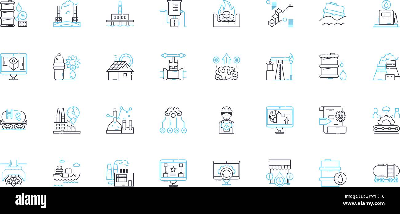 Creation linear icons set. Genesis, Evolution, Formation, Beginning ...