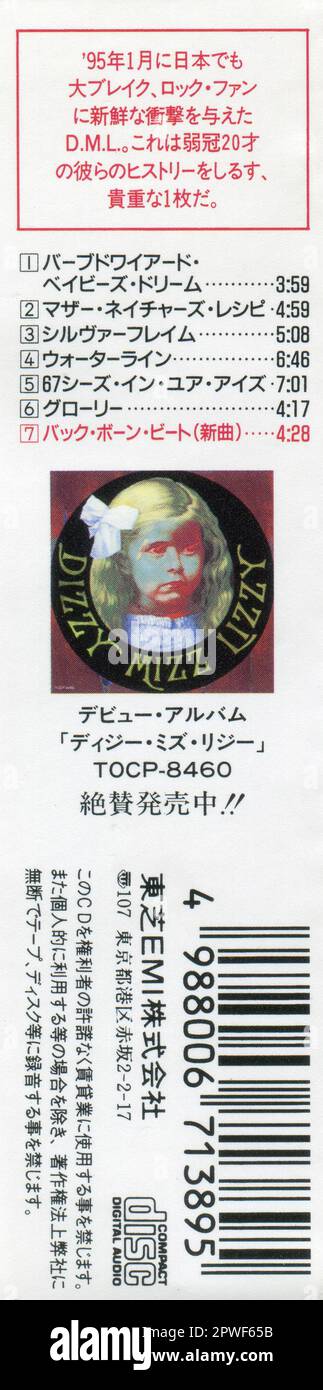 CD: Dizzy Mizz Lizzy ‎– One Guitar, One Bass And A Drummer That's Really All It Takes, Live In ...