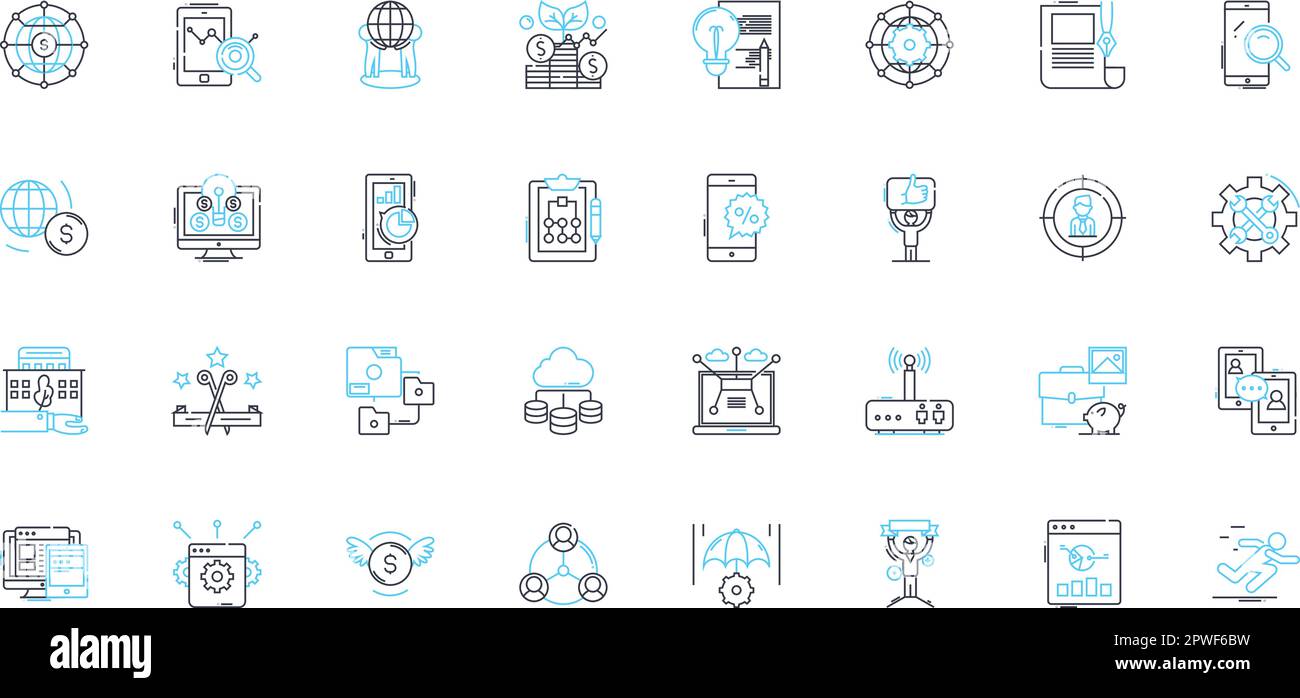 Content analysis linear icons set. Analysis, Content, Data, Text ... Content analysis linear icons set. Analysis, Content, Data, Text ...